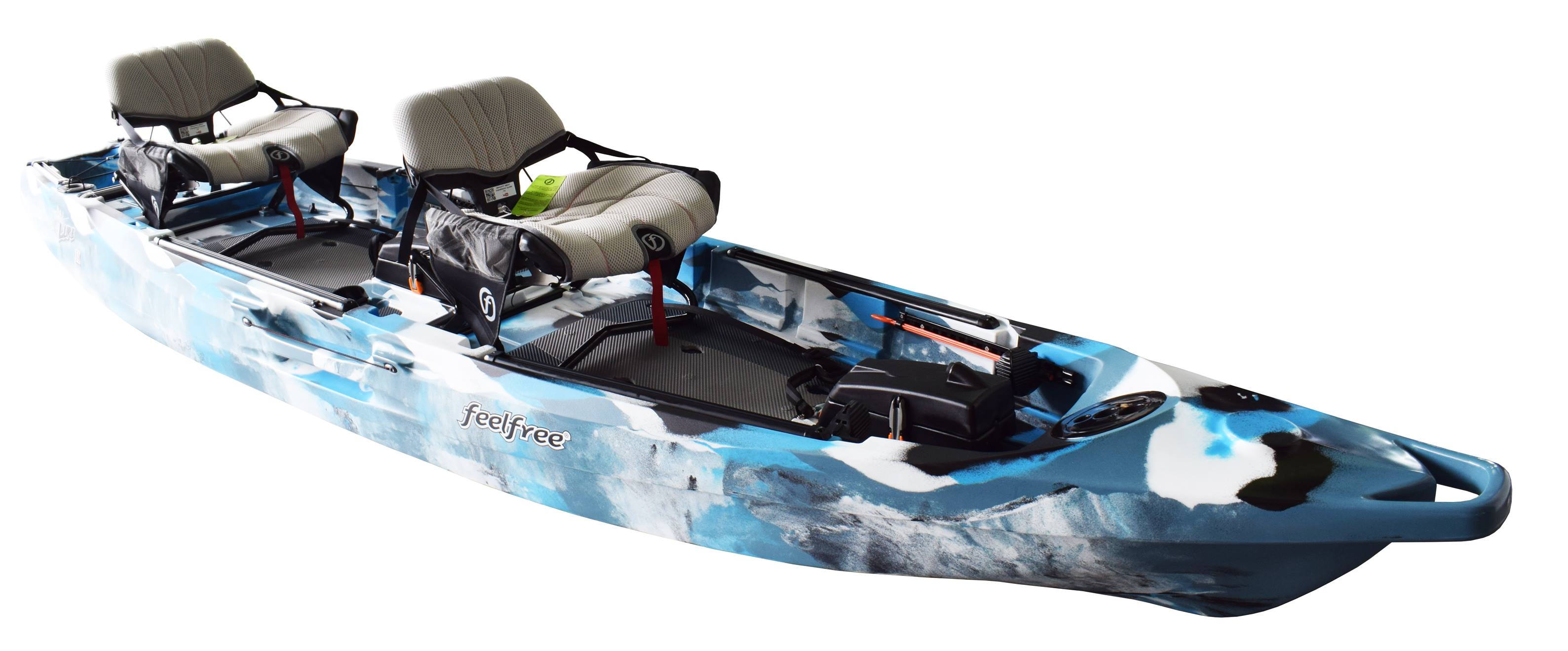 Angelkajak für 2 Personen Feelfree Lure II Tandem blue camo